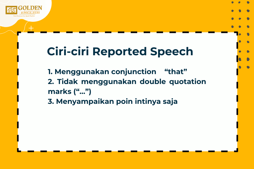 Reported Speech: Arti, Jenis dan Contoh Kalimat - Golden English