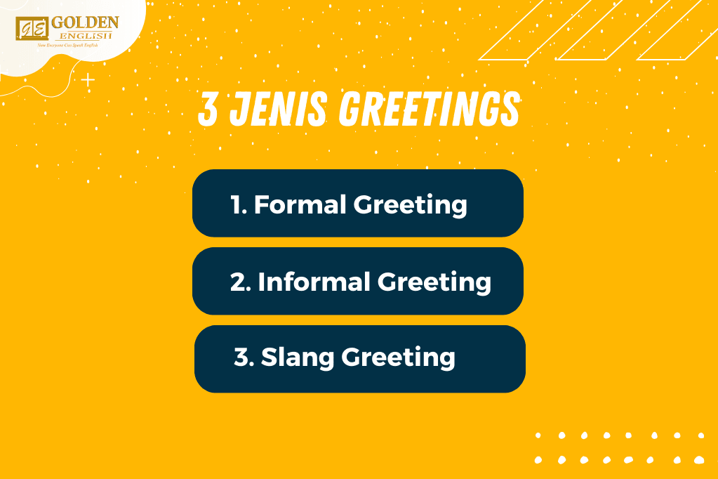 Kalimat Sapaan dalam Bahasa Inggris Beserta Contohnya - Golden English